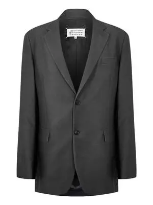 MAISON MARGIELA Lapel Suit Jacket - Black