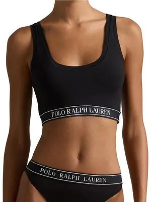 Polo Ralph Lauren Striped Round-neck Bra - Brown