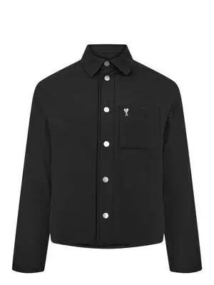 AMI Paris Padded De Coeur Overshirt - Black