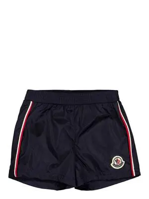 Moncler Emblem Patch Shorts - Black