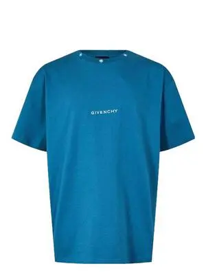 Givenchy Logo Crew Neck T-shirt - Blue
