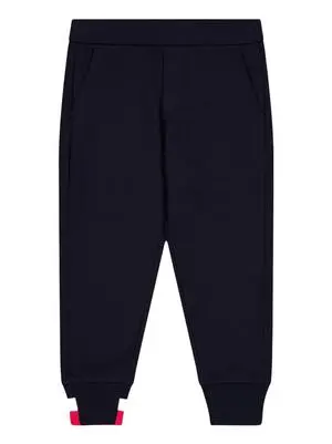 Moncler Emblem Patch Sports Pants - Black