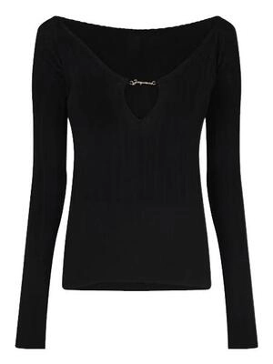 JACQUEMUS Long-sleeved Knitted T-shirt