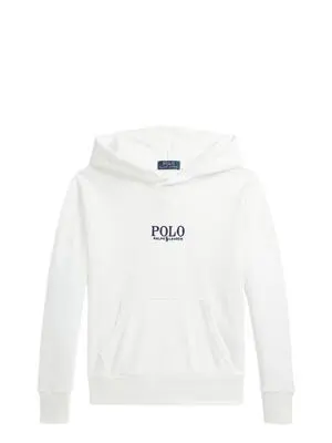 Polo Ralph Lauren Embroidered Logo Hooded Sweatshirt - White