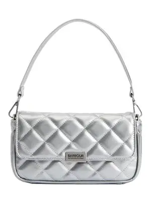 Barbour Quilted Medium Cross Body Bag - Gray
