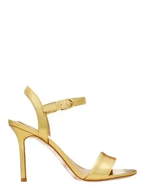RALPH LAUREN Ralph Lauren Gwen Metallic Stiletto Sandals