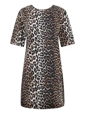 GANNI Ganni Leopard Print Mini Dress