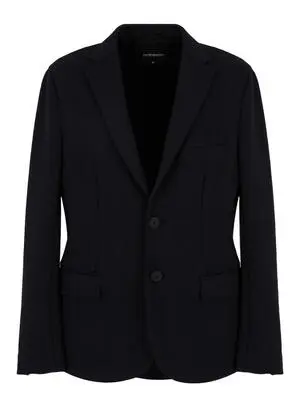 Emporio Armani Dark Blue Blazer - Black
