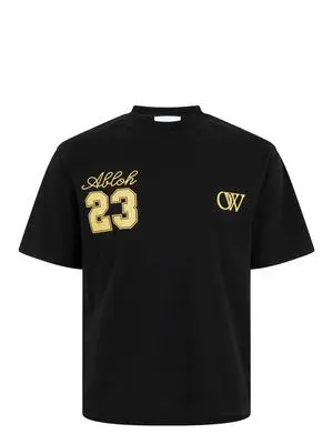 Off-White Logo Short Sleeve T-shirt - Black