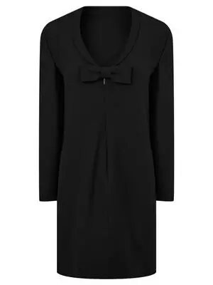 VALENTINO Valentino Wool Bow Back Mini Dress