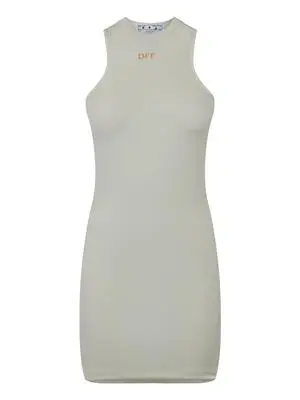 Off-White Logo Mini Dress - No