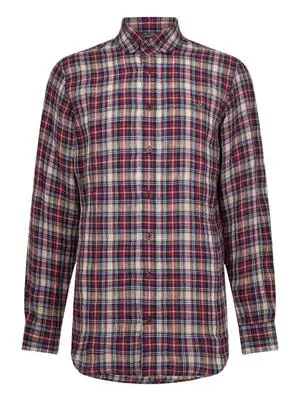 VIVIENNE WESTWOOD Logo Cotton Krall Long Sleeved Shirt - Black
