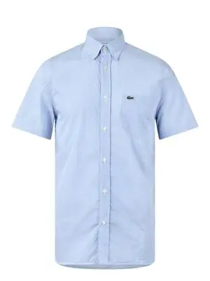 Lacoste Short Sleeve Plain Shirt - Blue