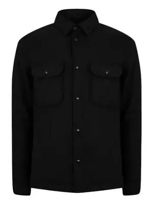 Woolrich Alaskan Wool Overshirt - Black