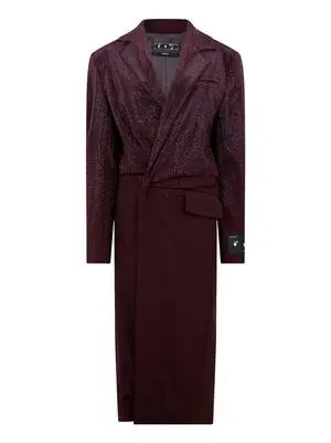 Off-White Burgundy Blazer Dress - Black