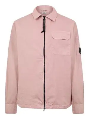 C.P. COMPANY Zipped Overshirt Pink
