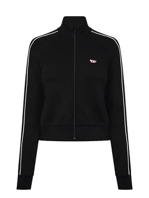 DIESEL® Jamila Zipped Sweatshirt - Black