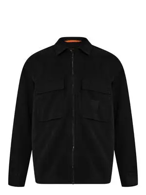 Hugo Boss Full Zip Overshirt - Black