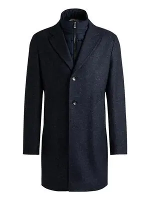 Hugo Boss Mid-length Two-piece Coat - Black