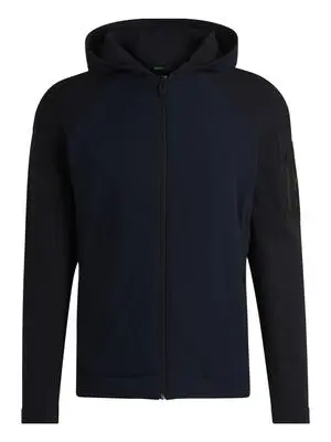 Hugo Boss Zip-up Hooded Jacket - Black