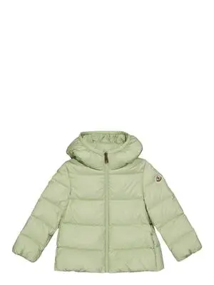 Moncler Logo Patch Down Jacket - Nude