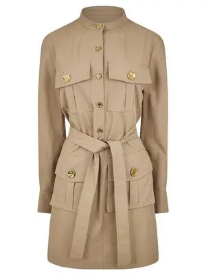 Givenchy Military Dress - Nude
