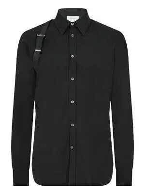 Alexander McQueen Long-sleeved Shirt - Black