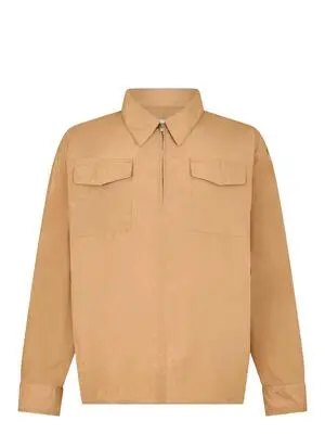 AMI Paris Zip-front Overshirt - Nude
