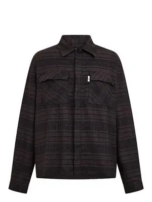 REPRESENT Plaid Shirt - Black