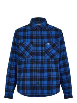 Off-White Arrows Plaid Shirt - Blue