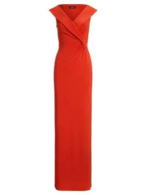 Ralph Lauren Ralph Lauren Sleeveless V-Neck Gown Red