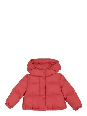 Moncler Quilted Hooded Down Jacket - Red