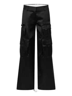 Off-White Wide-leg Cargo Pants - Black