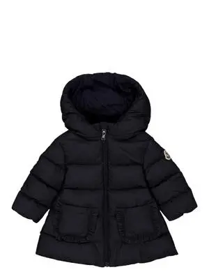 Moncler Logo Parka Down Jacket - Black