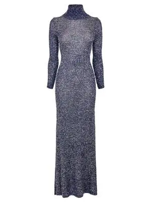 BALENCIAGA Balenciaga Sequin Knit Maxi Dress
