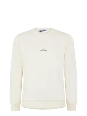 Stone Island Dial Logo Sweatshirt - White