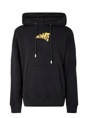 Off-White Arrow Logo Hooded Sweatshirt - Black