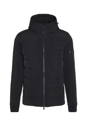 Barbour Stanley Hooded Quilted Sweatshirt - Black
