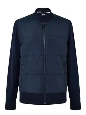 Hugo Boss Quilted Zip-up Jacket - Black