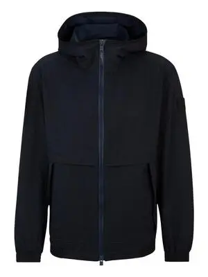 Hugo Boss Hooded Techwear Jacket - Black