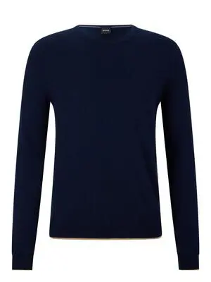 Hugo Boss Fine Knit Crewneck Sweater - Black