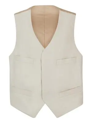Hugo Boss Tailored Waistcoat - White