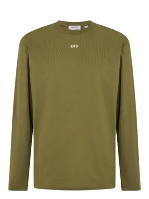 Off-White Long-sleeved T-shirt - Green