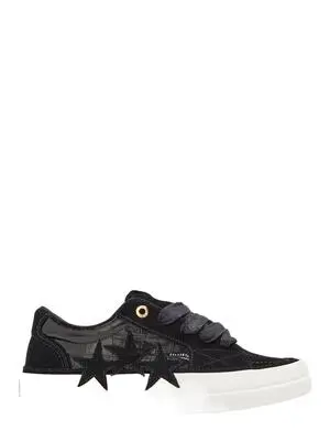 Amiri Star Patchwork Low Top Sneakers - Black