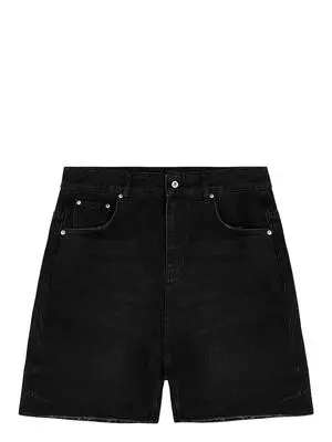 REPRESENT Washed Denim Knee-length Shorts - Black