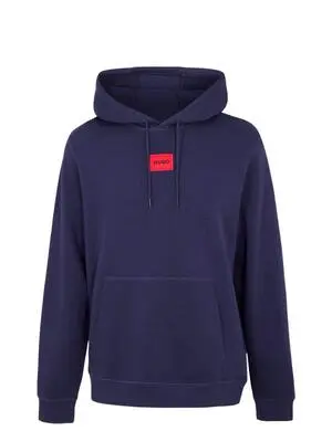 Hugo Boss Overhead Hoodie With Kangaroo Pocket - Blue