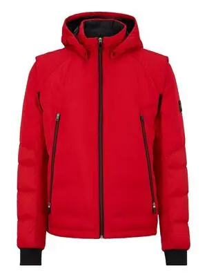 Hugo Boss Hooded Puffer Jacket - Red