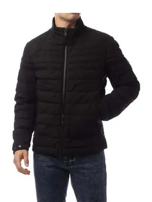 HUGO BOSS Hugo Boss Slim-Fit Quilted Wool-Blend Jacket With Stand Collar