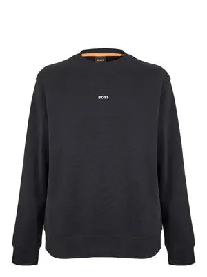Hugo Boss Boss Wesmallcrew Crew Neck Sweater - Black