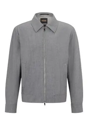 Hugo Boss Zip-up Blouson - Gray